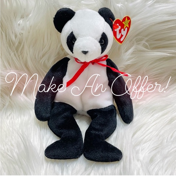 Ty | Toys | Fortune The Panda Bear Ty Beanie Baby | Poshmark